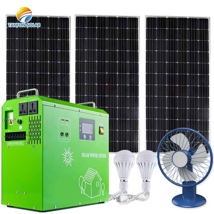 lithium solar power generator 500w-3kw solar panel kit